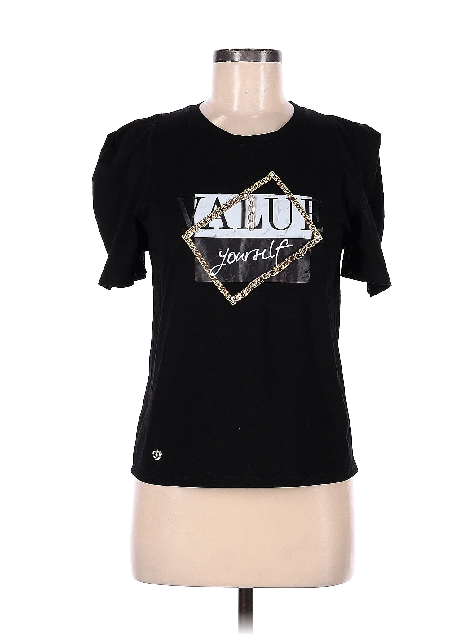 LC Lizette Collection Black Short Sleeve T-Shirt Size M - 68% off | thredUP