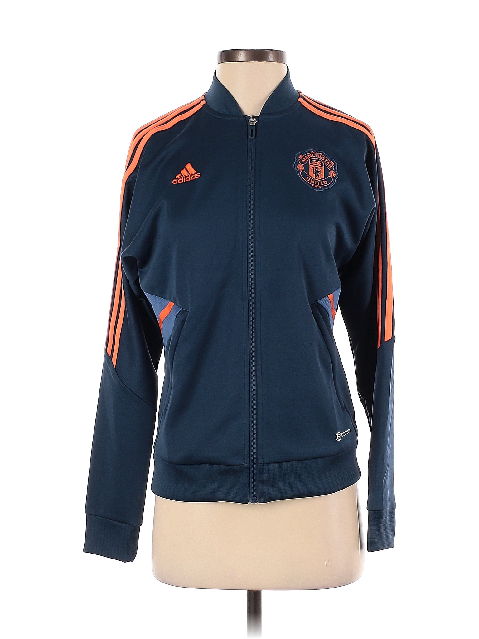 Adidas 100% Polyester Blue Track Jacket Size S - 49% off | thredUP