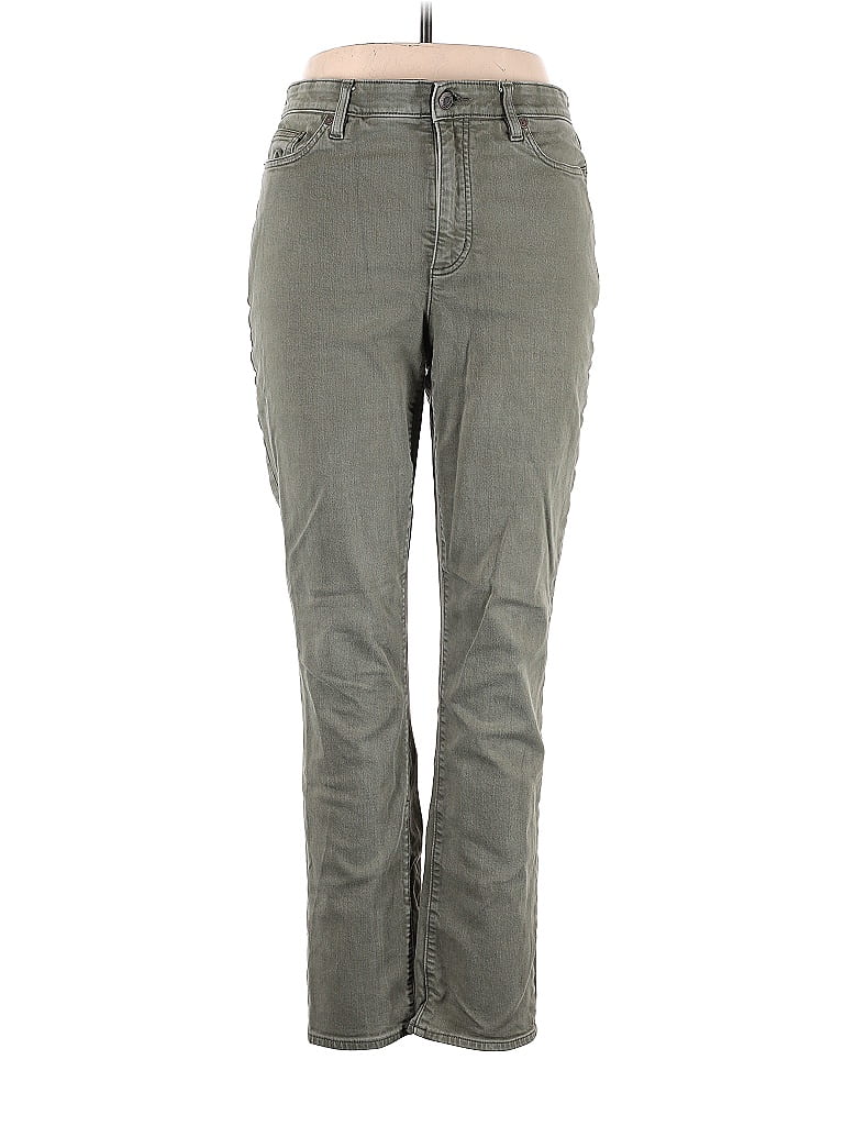 Lands' End Green Jeans Size 14 - 68% off | thredUP