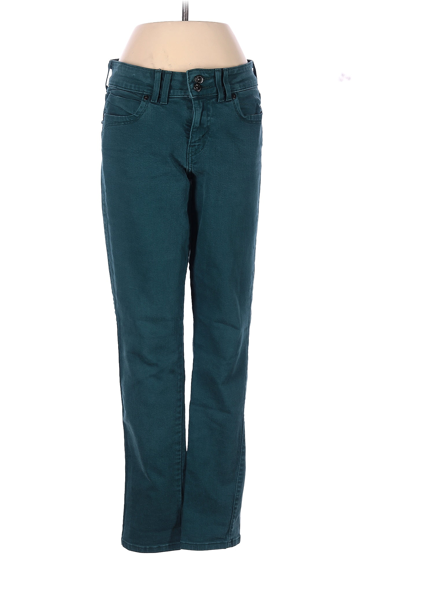 Levi's 100% Cotton Teal Jeans Size 4 - 64% off | thredUP