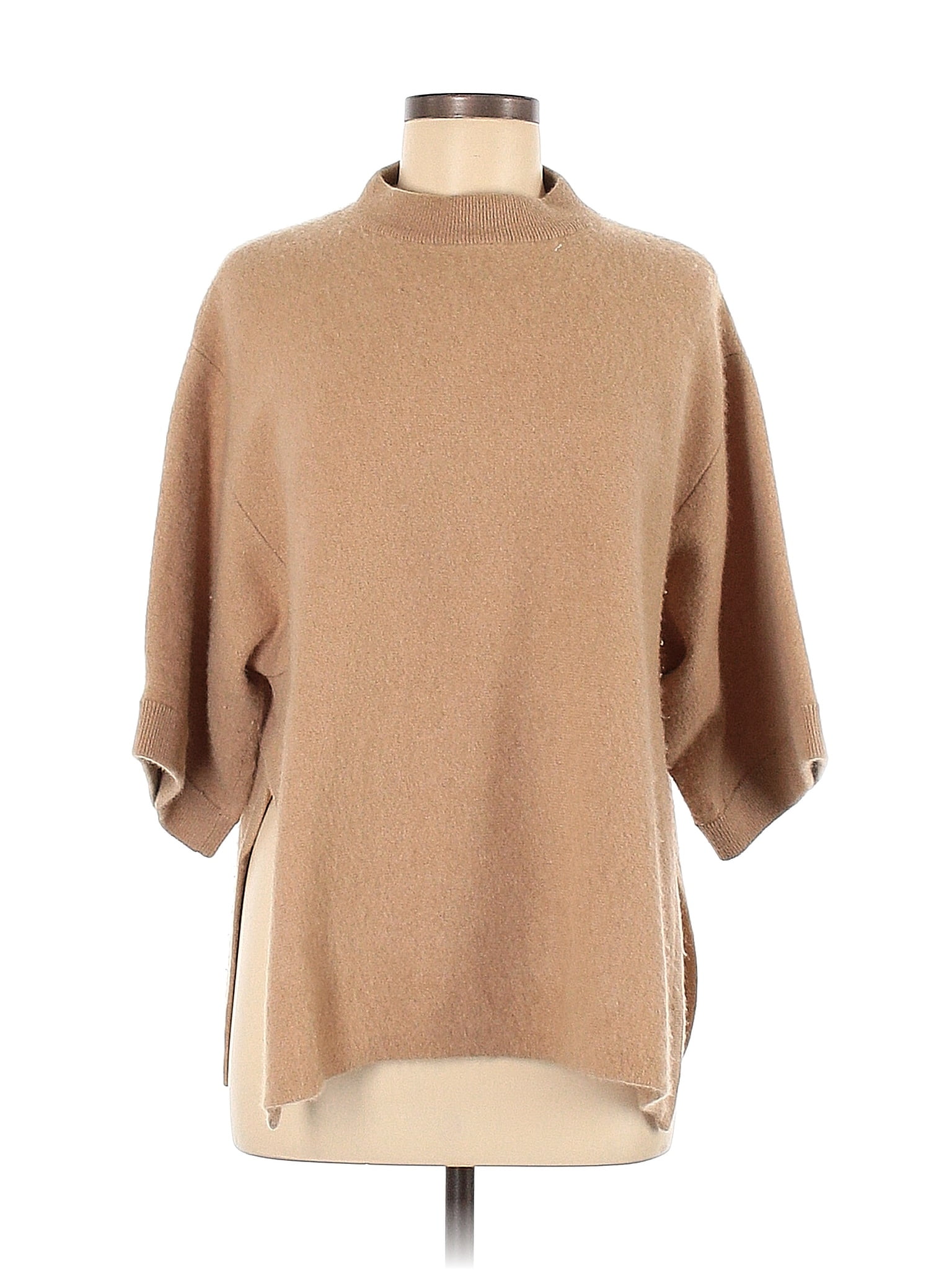 Zara 100% Cashmere Tan Cashmere Pullover Sweater Size M - 53% off | ThredUp