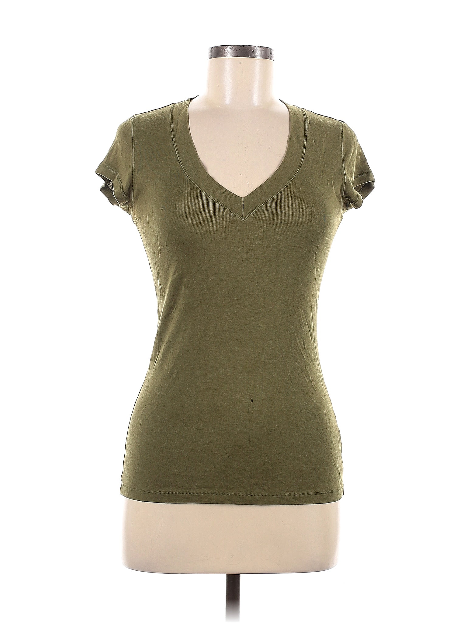 Gap Solid Green Short Sleeve T Shirt Size M 70 Off Thredup