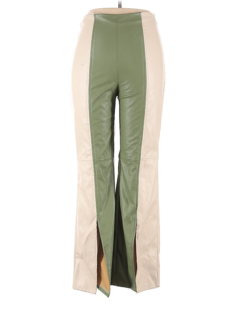 Cider Solid Green Faux Leather Pants Size XL - 70% off | thredUP