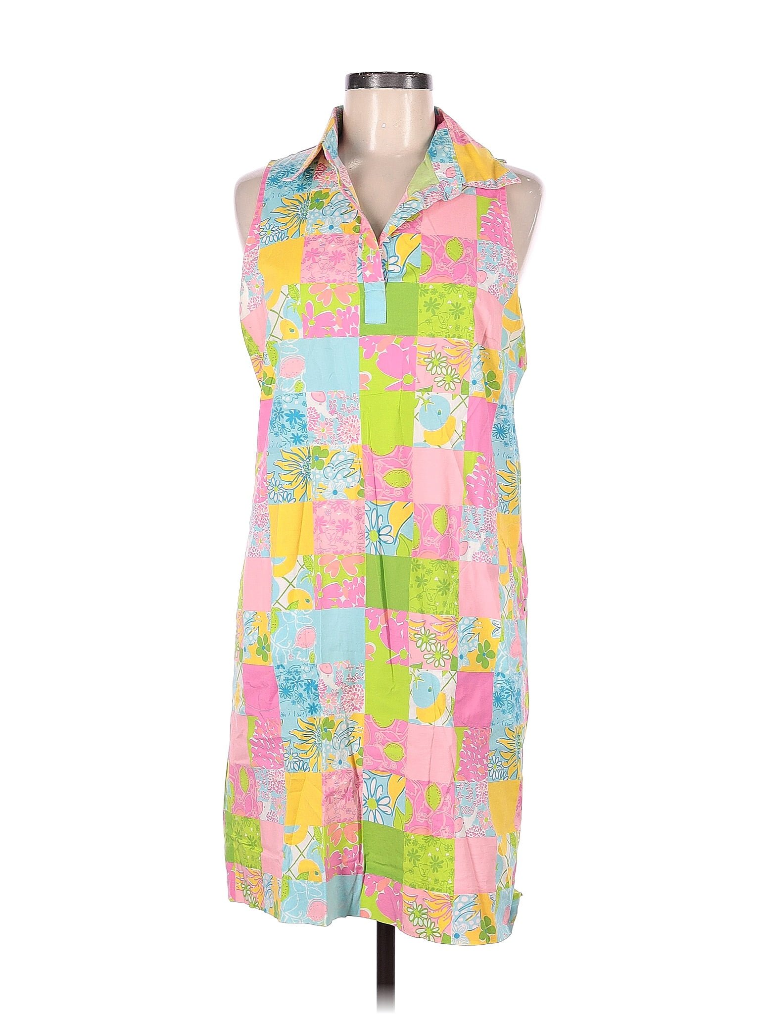 Lilly Pulitzer Multi Color Pink Casual Dress Size 8 64 Off Thredup