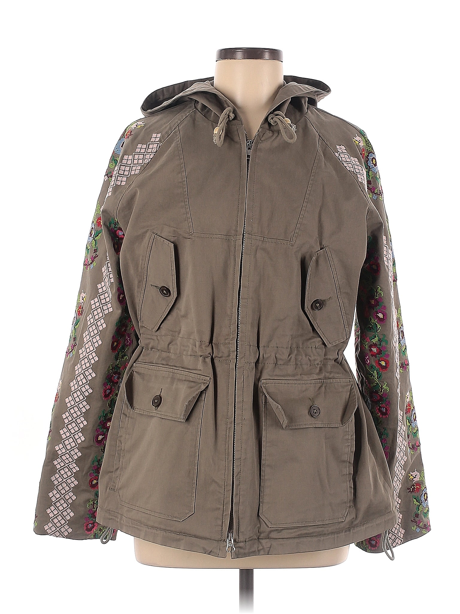 Needle & Thread Solid Tan Brown Jacket Size 6 - 81% off | thredUP