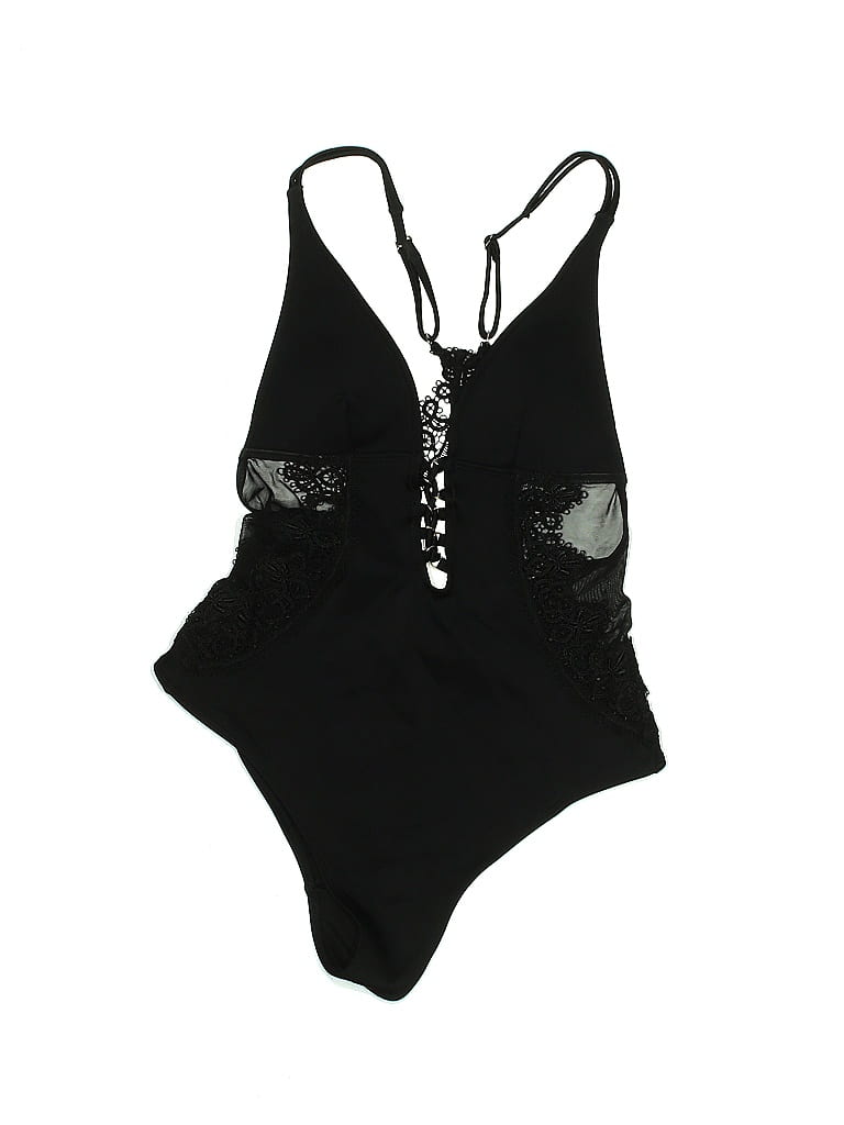 Assorted Brands Solid Black One Piece Swimsuit Size 8 60 Off Thredup