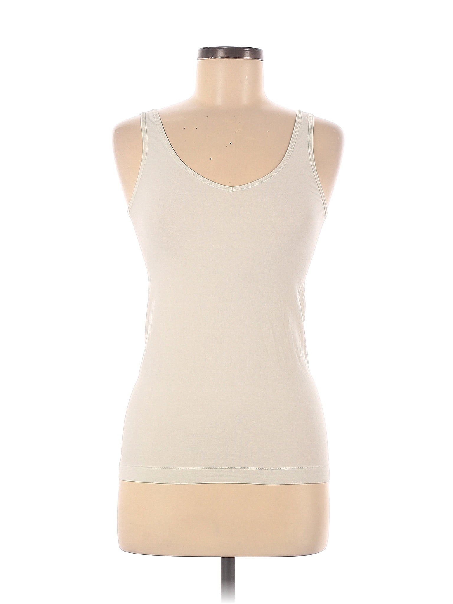 Shimera Solid Ivory Tank Top Size M - 31% off | thredUP