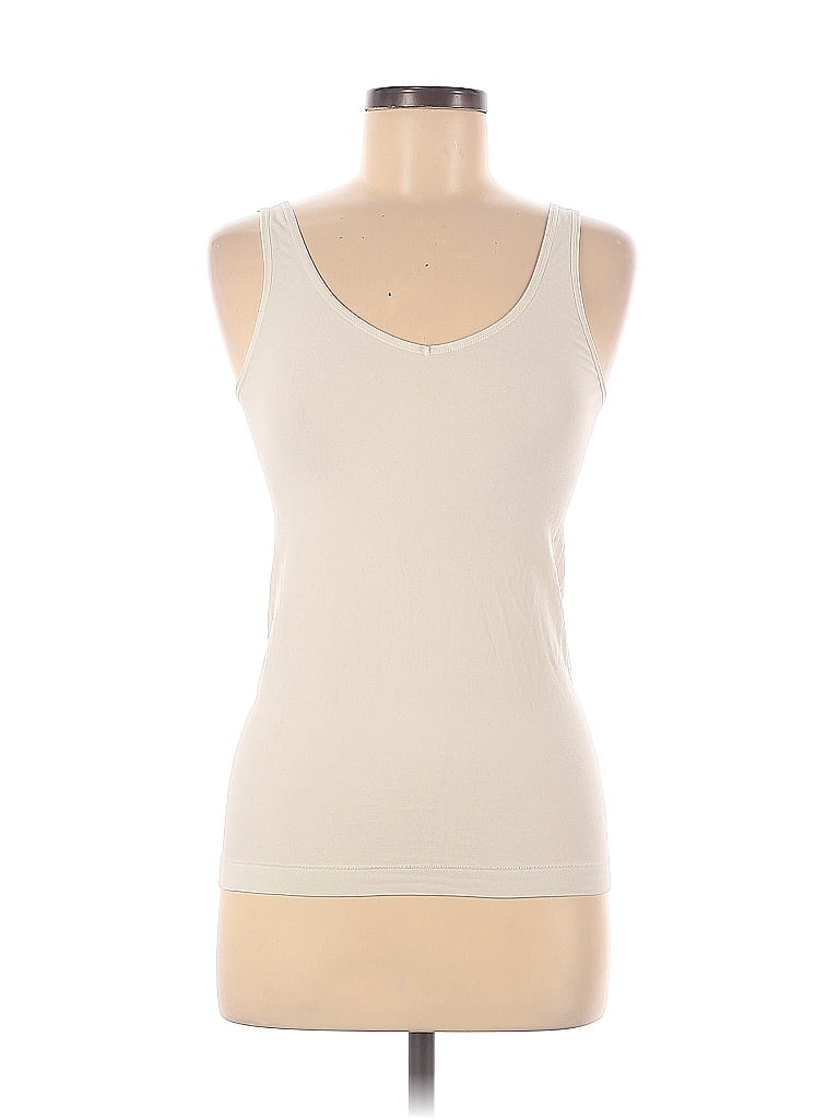 Shimera Solid Ivory Tank Top Size M - 31% off | thredUP