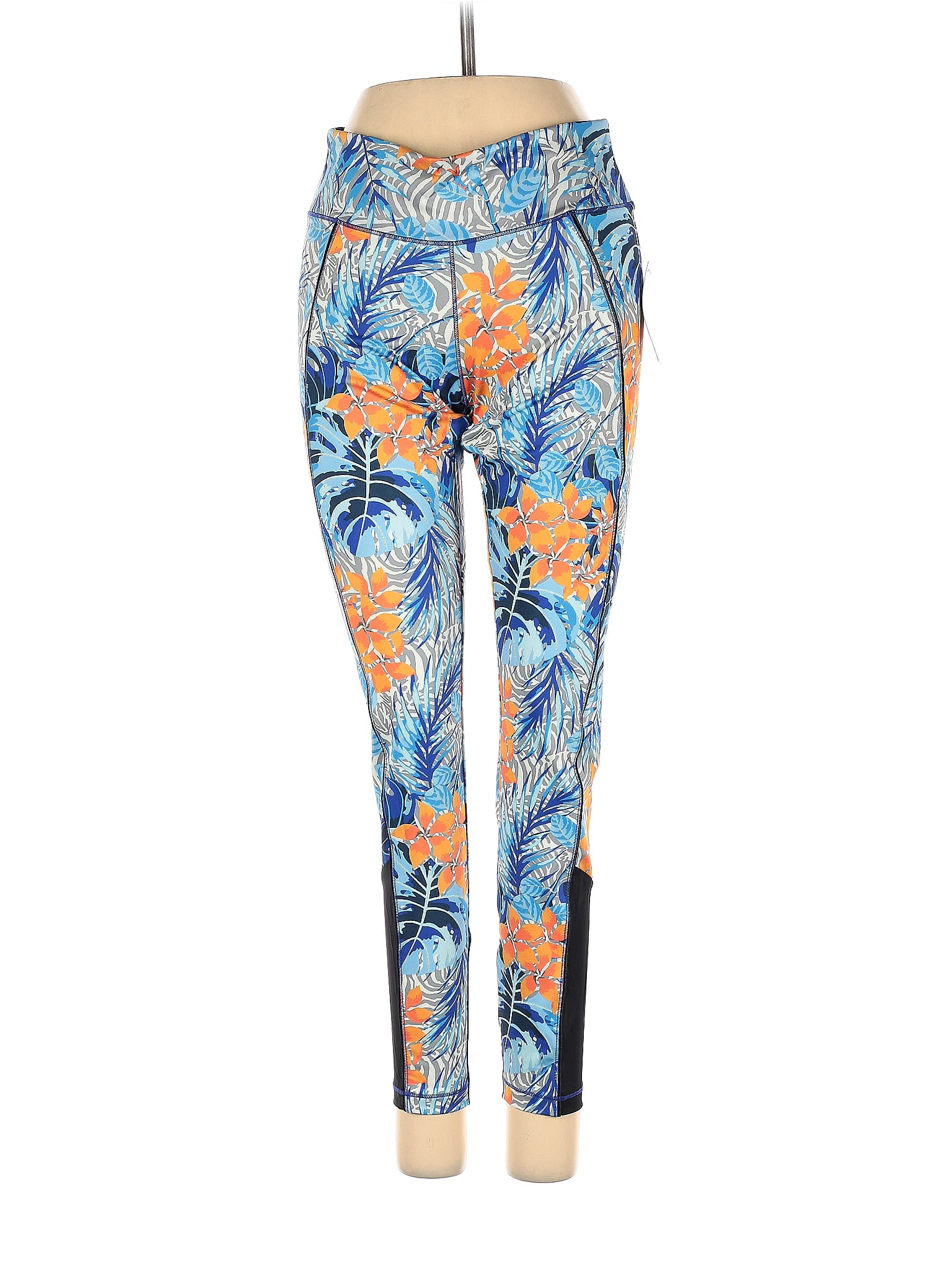 2(X)IST Tropical Multi Color Blue Leggings Size S - 65% off | thredUP
