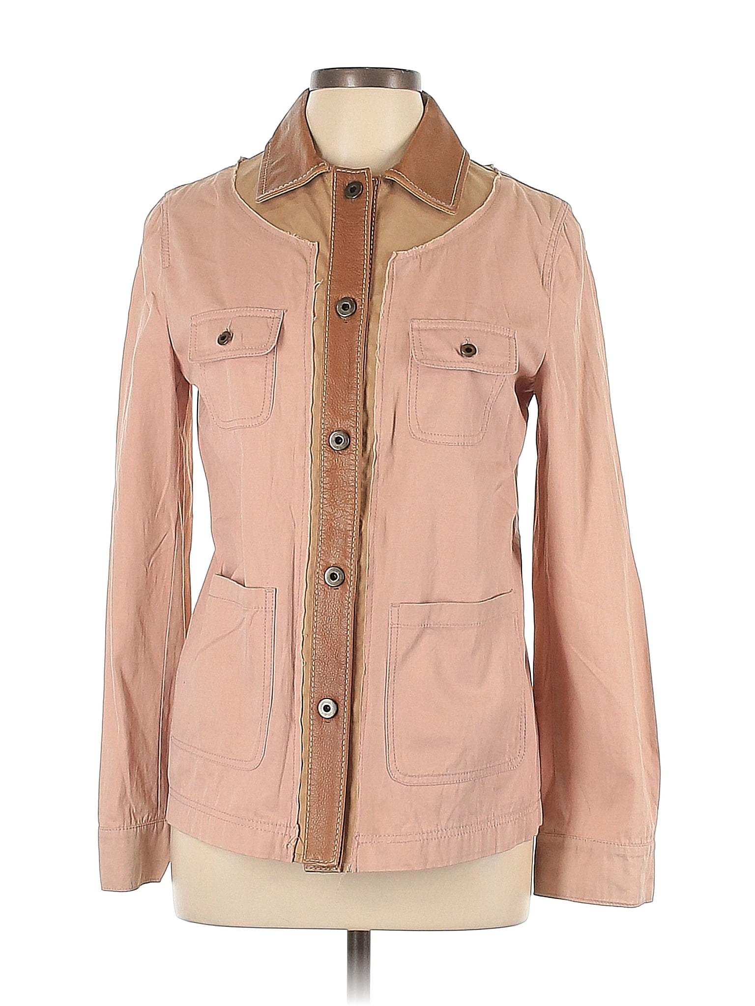 Miu Miu 100% Cotton Solid Pink Jacket Size 46 (IT) - 88% off | ThredUp