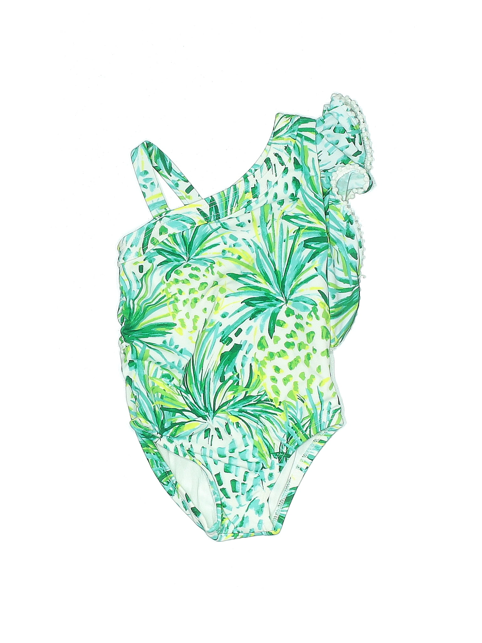 Janie And Jack Tropical Green One Piece Swimsuit Size 12 18 Mo 50