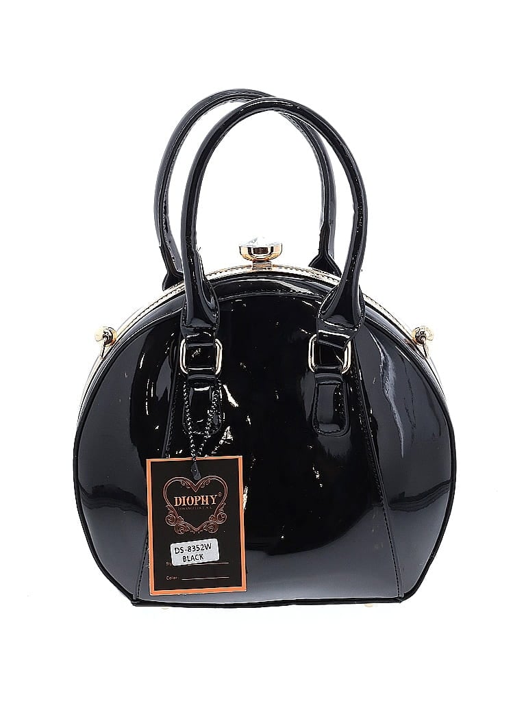 Diophy Solid Black Satchel One Size - 66% off | ThredUp