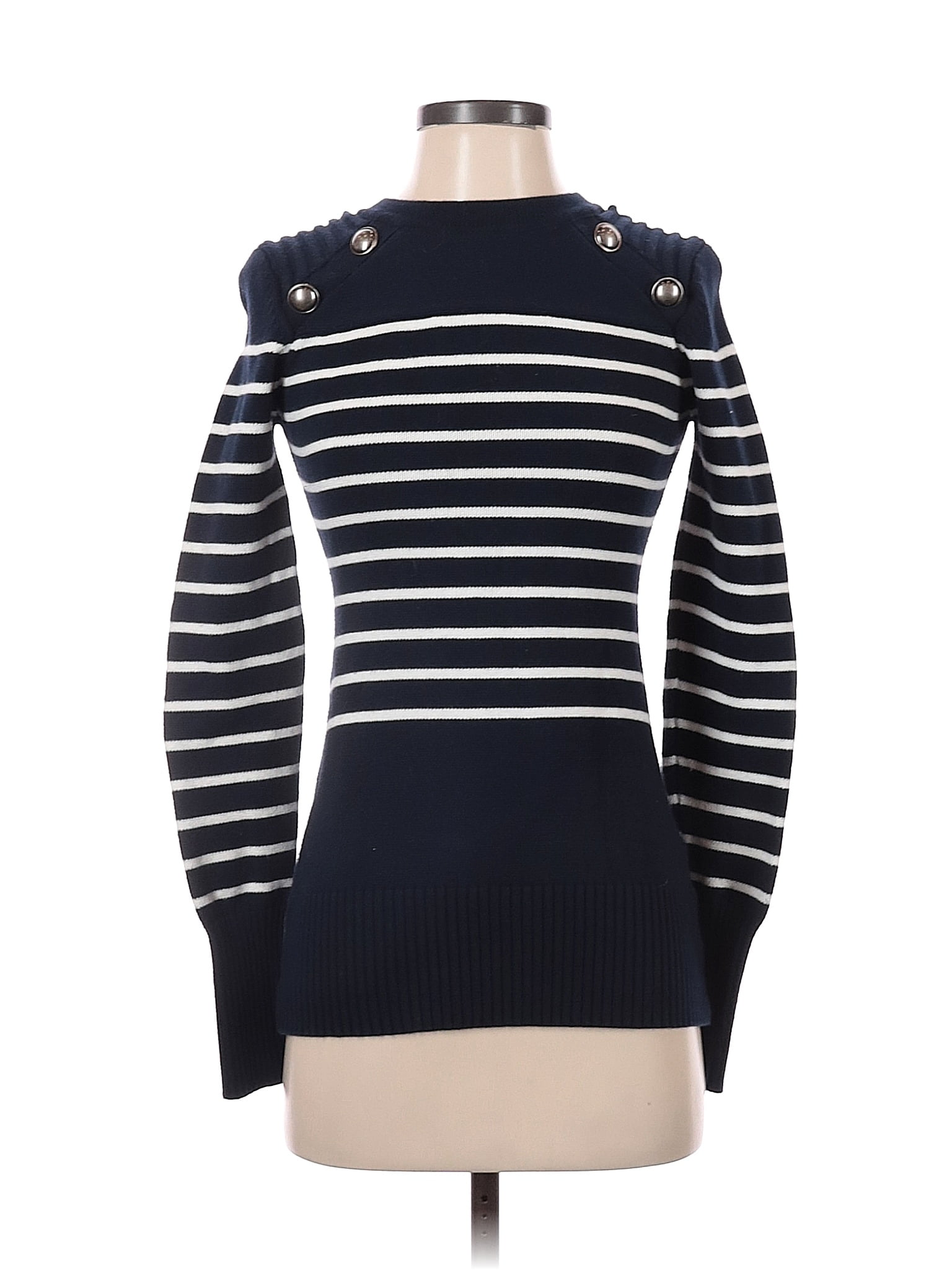 Patty Boutik Stripes Blue Pullover Sweater Size M - 47% off | thredUP