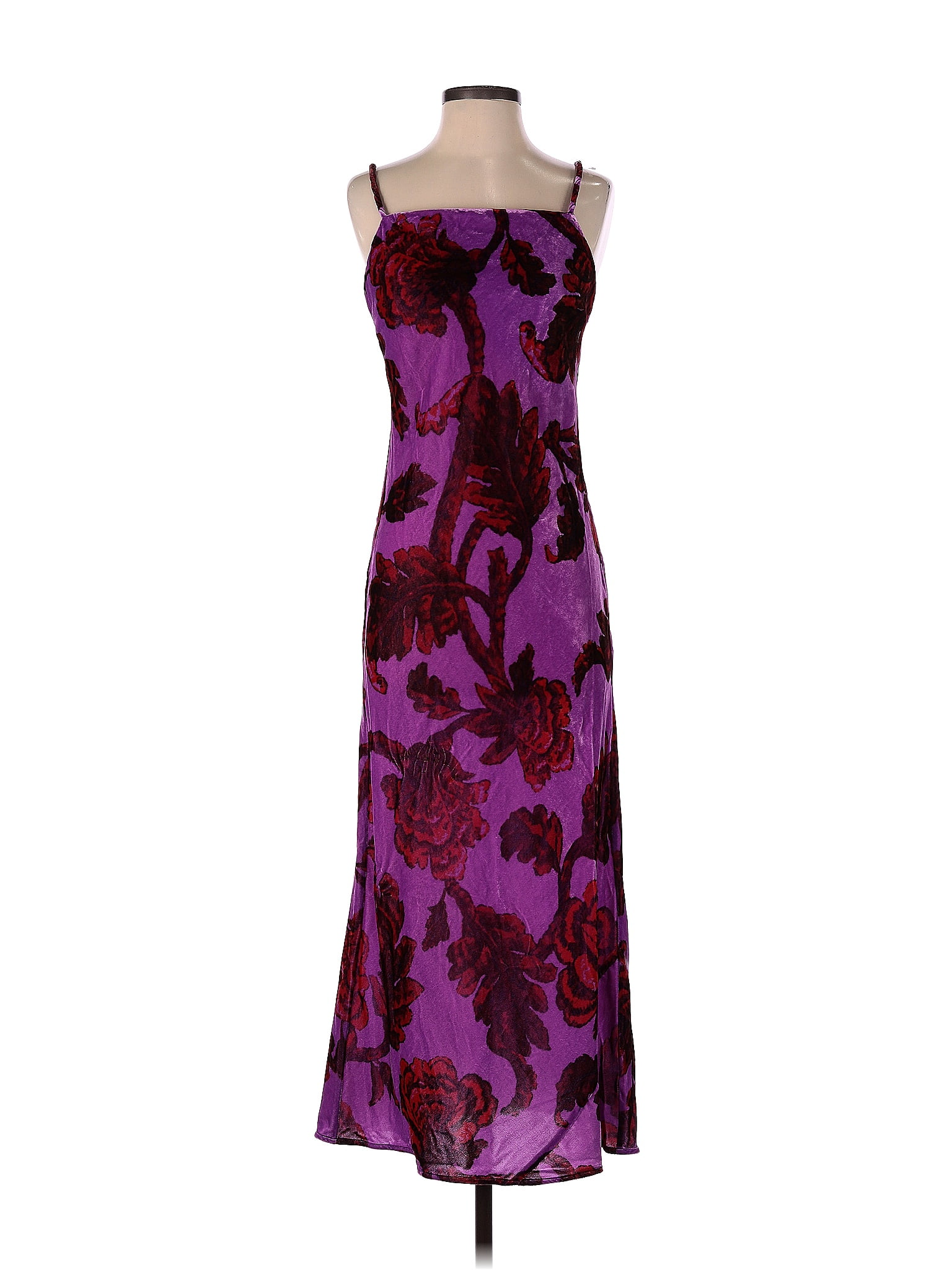 Rhode Floral Multi Color Purple Cocktail Dress Size 4 - 74% off | thredUP