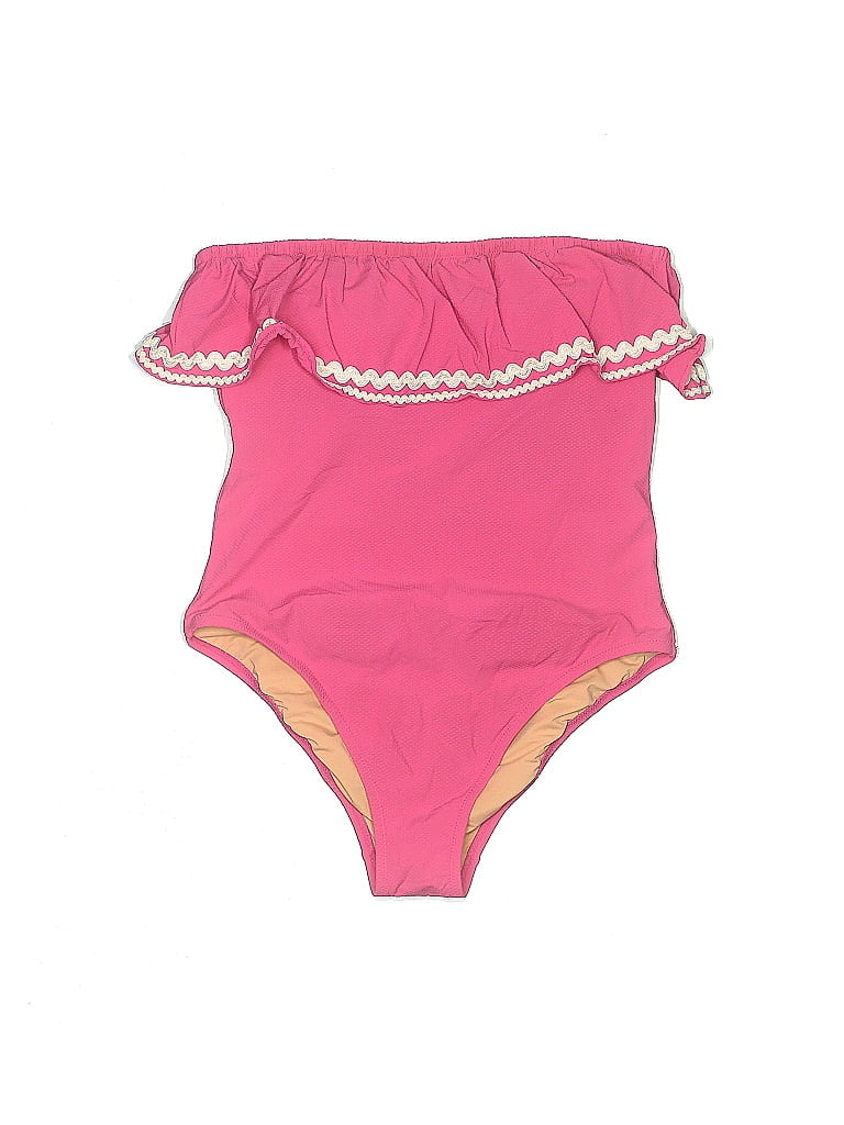 J Crew Solid Pink One Piece Swimsuit Size 6 71 Off Thredup