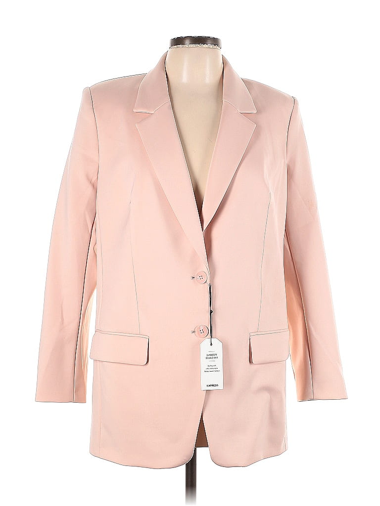 Express Solid Pink Blazer Size L - 70% off | thredUP