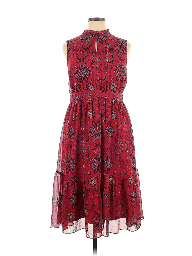ModCloth 100% Polyester Red Casual Dress Size XL - 45% off | thredUP