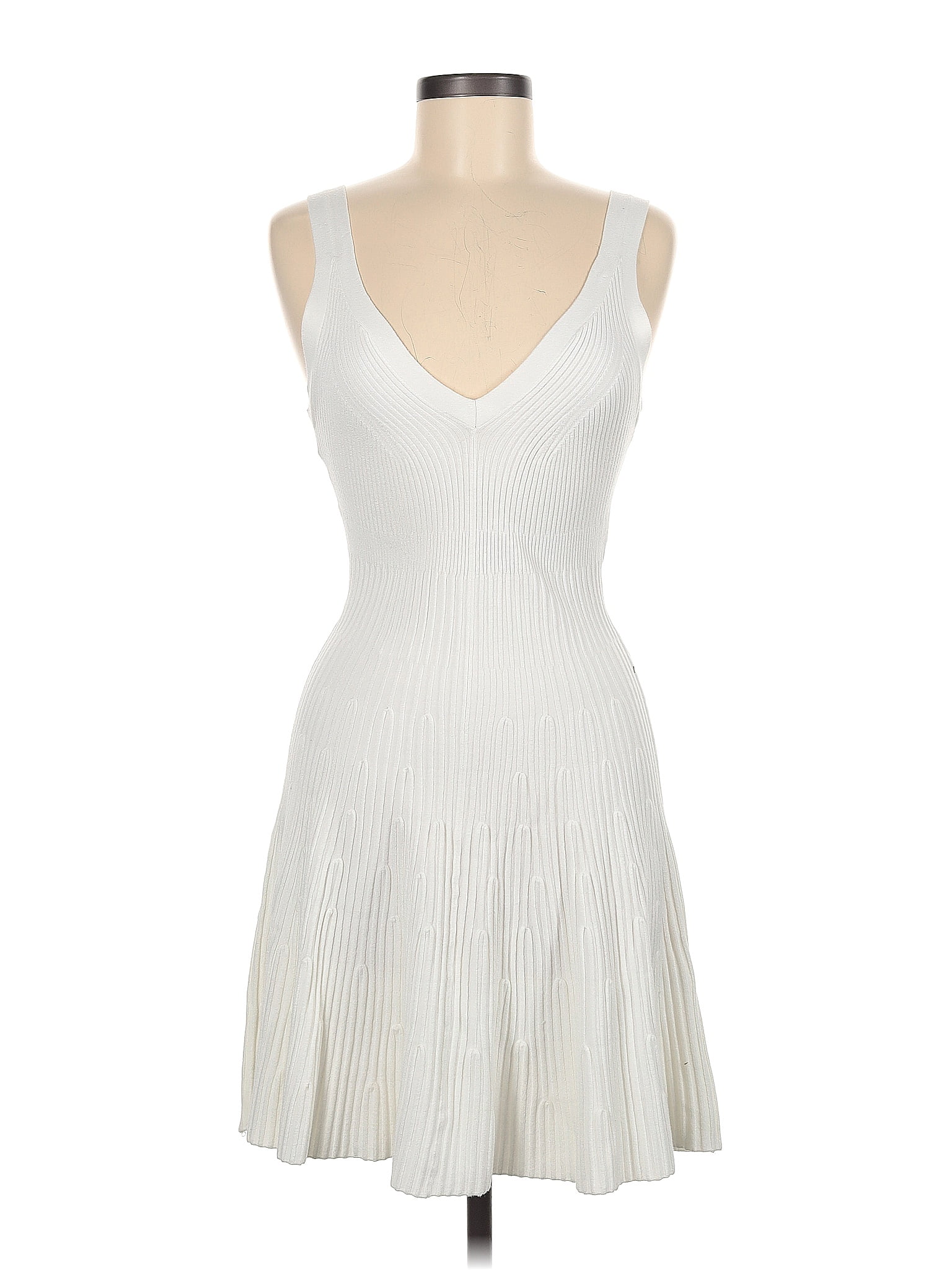 Express Solid White Casual Dress Size M 69 Off Thredup