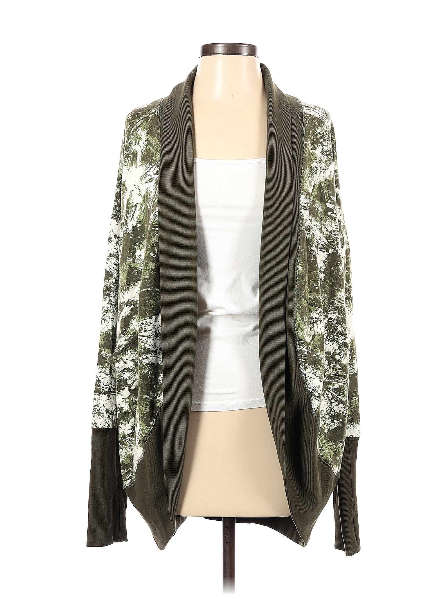 Zuda Color Block Green Cardigan Size S - 72% off | thredUP