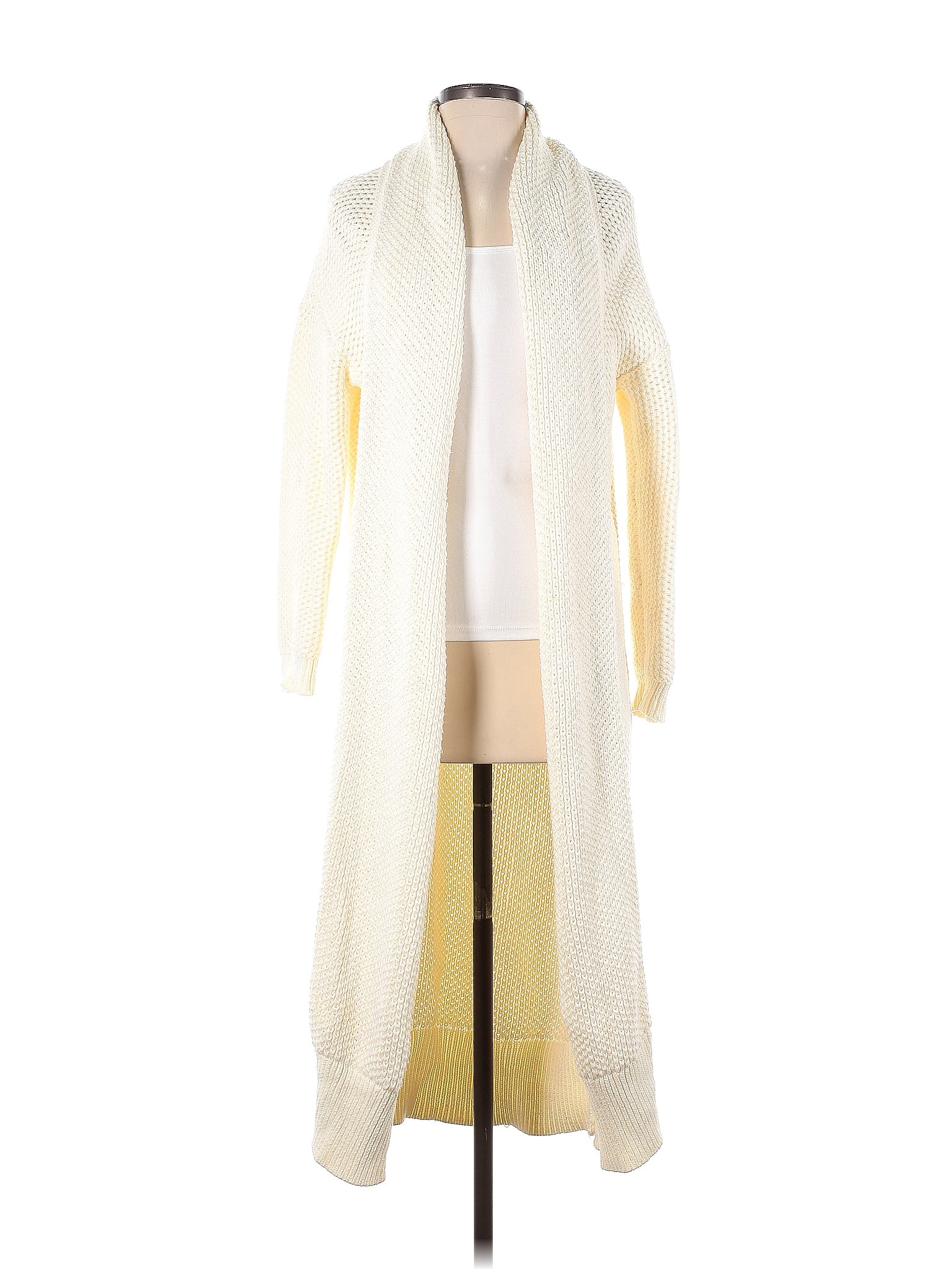 Haven Well Within Color Block Solid Ivory Cardigan Size S - 74% off ...