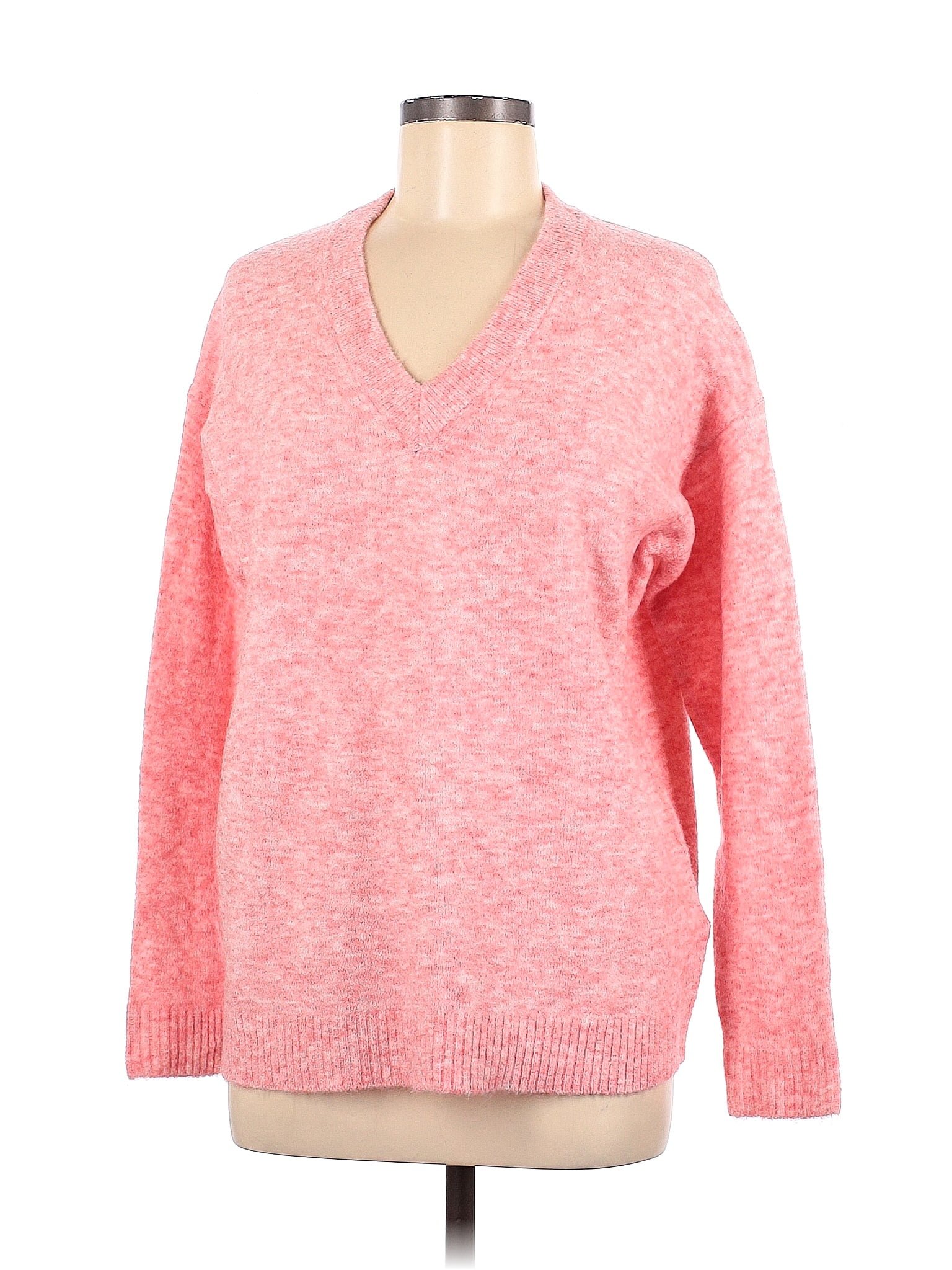 Joe Fresh Color Block Marled Pink Pullover Sweater Size M - 41% off ...