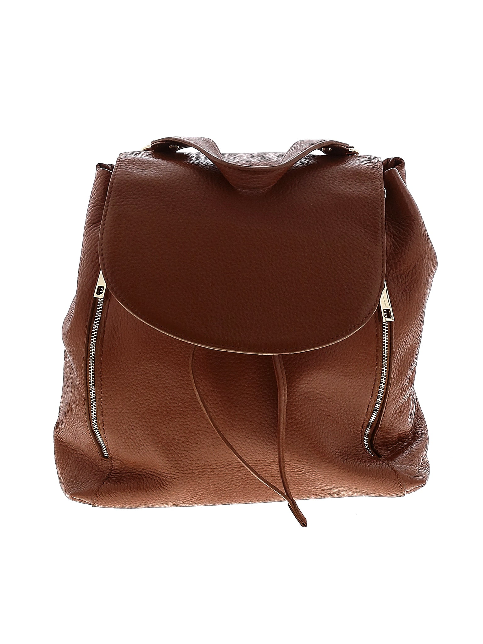 Levenger 100% Leather Solid Brown Leather Backpack One Size - 71% off ...