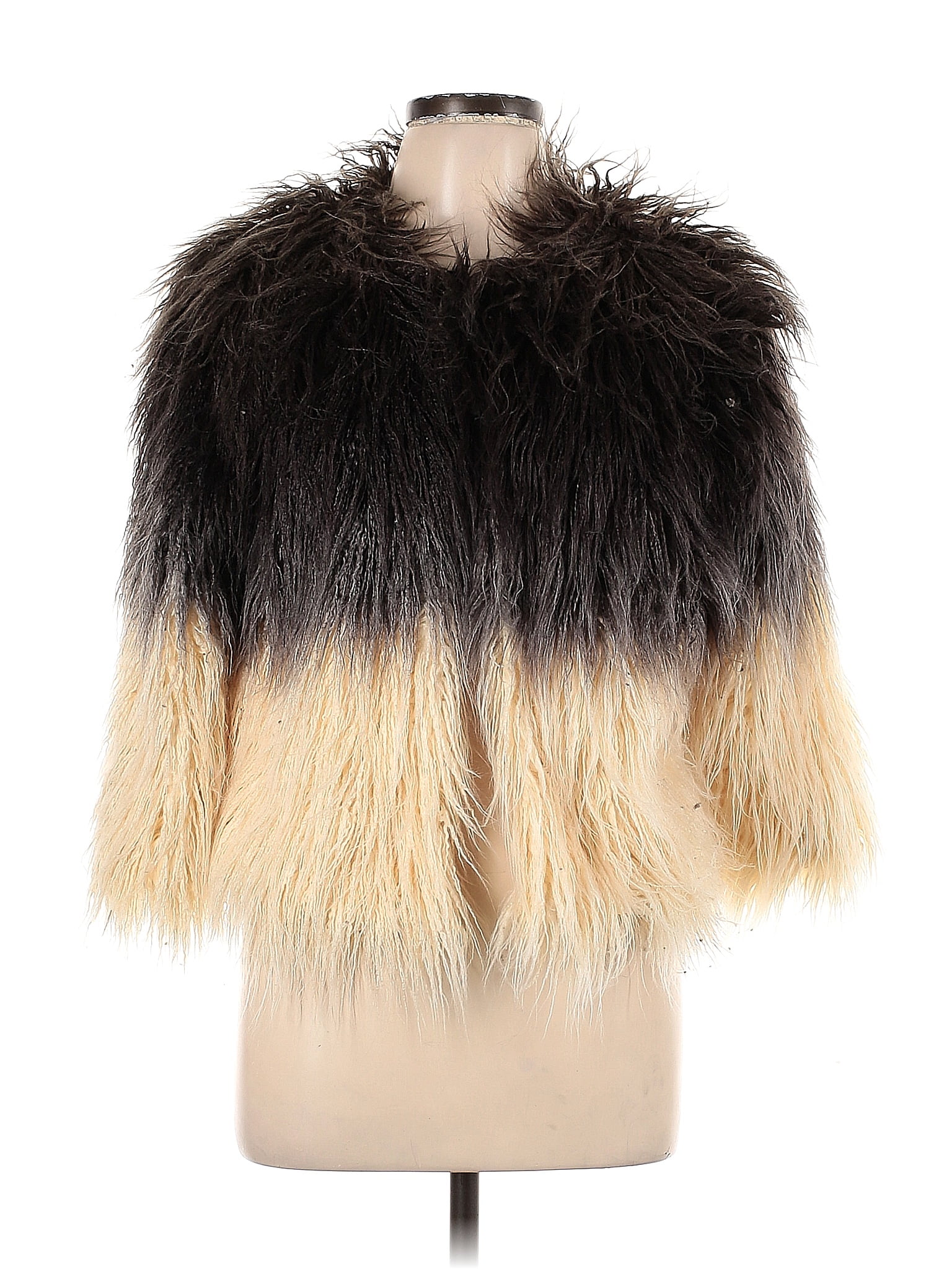 Tacera Gold Faux Fur Jacket Size L - 54% off | thredUP
