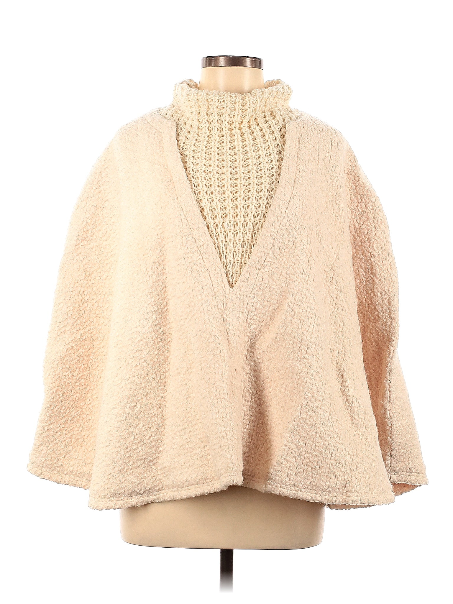 Anthropologie Tan Poncho One Size - 67% off | ThredUp