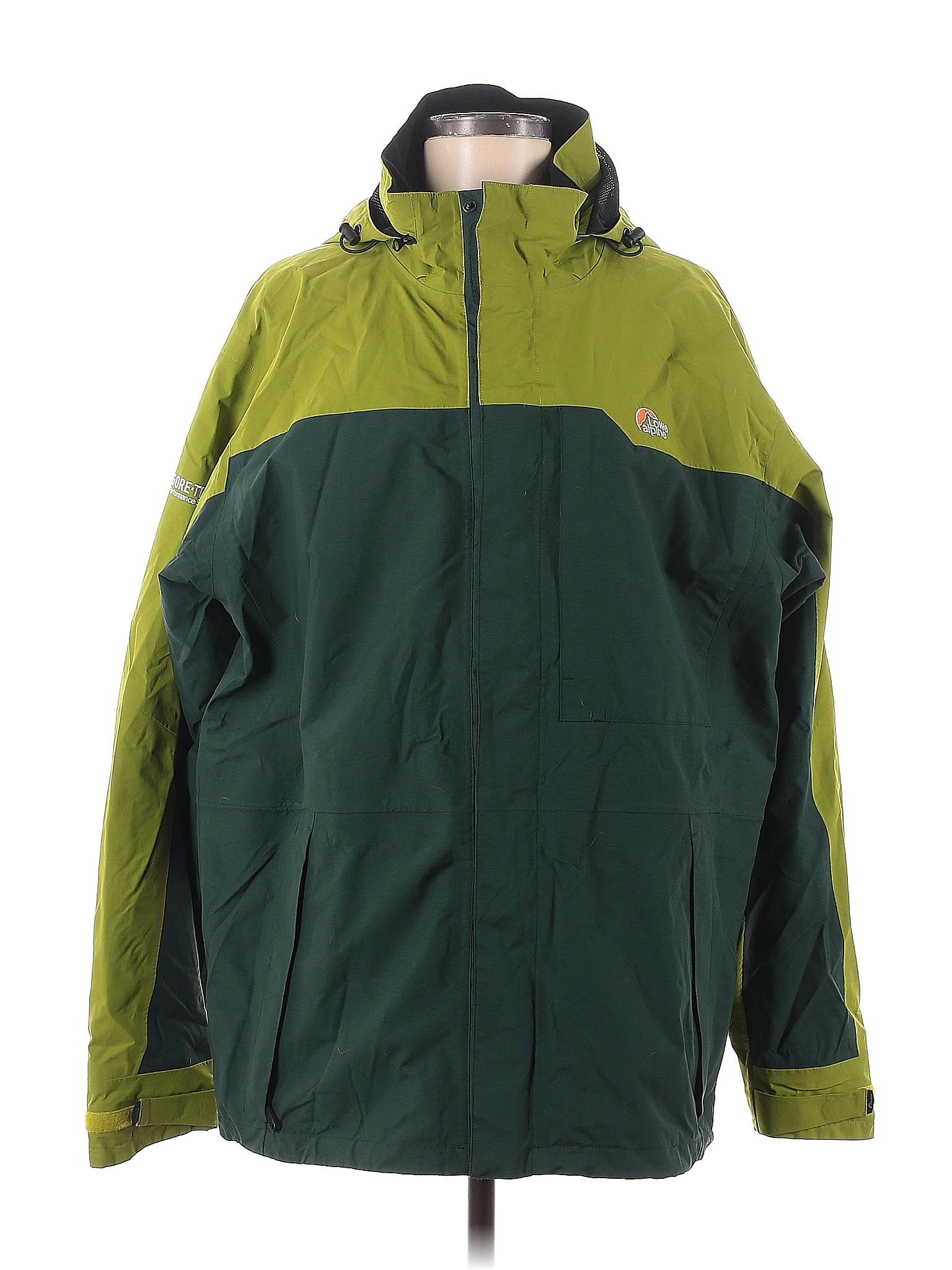 Lowe Alpine 100% Nylon Color Block Green Coat Size M - 61% off | thredUP