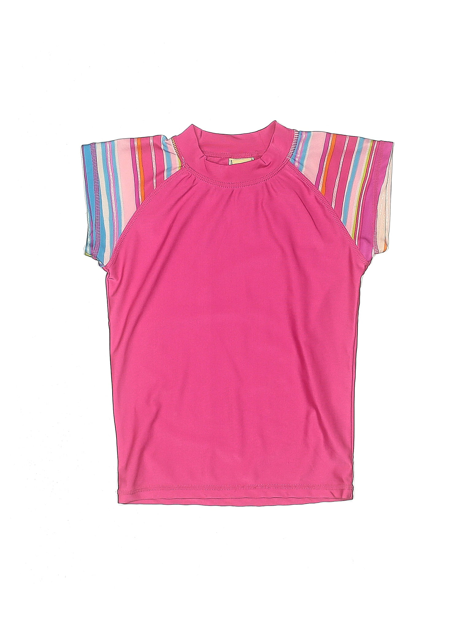 Generation Solid Stripes Pink Rash Guard Size 7 - 60% off | thredUP