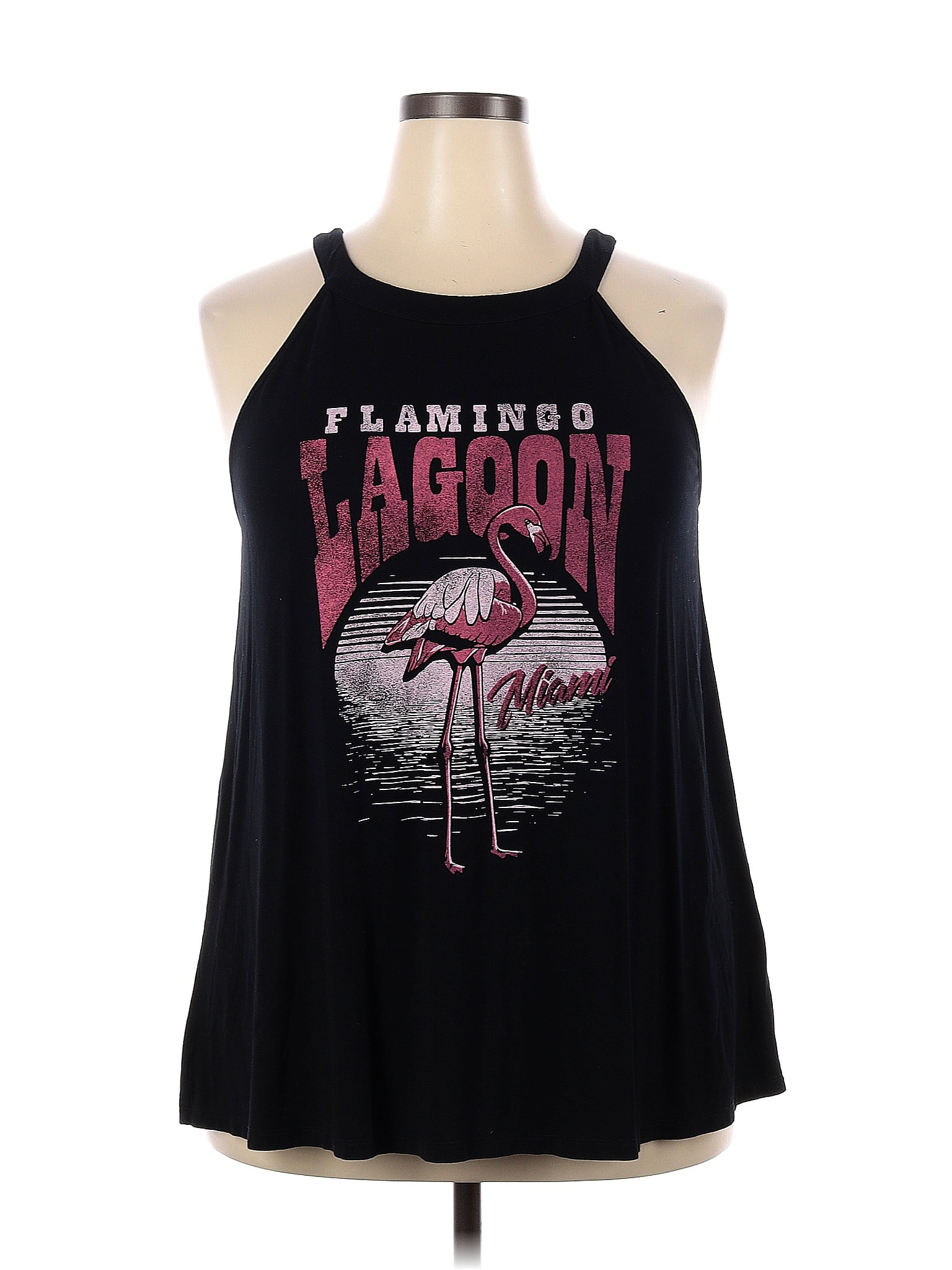 Torrid Graphic Solid Black Sleeveless Top Size 2X Plus (2) (Plus) - 54% ...