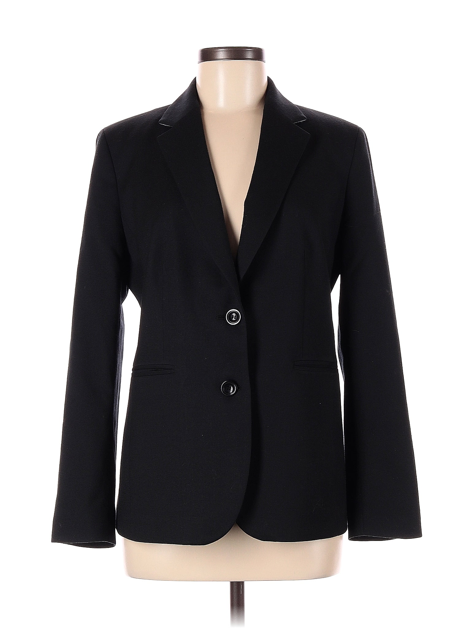 Talbots Solid Black Wool Blazer Size 8 - 76% off | thredUP