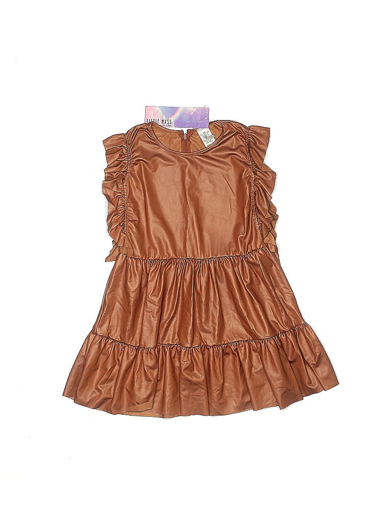 Little Mass Solid Brown Dress Size 7 - 59% off | thredUP
