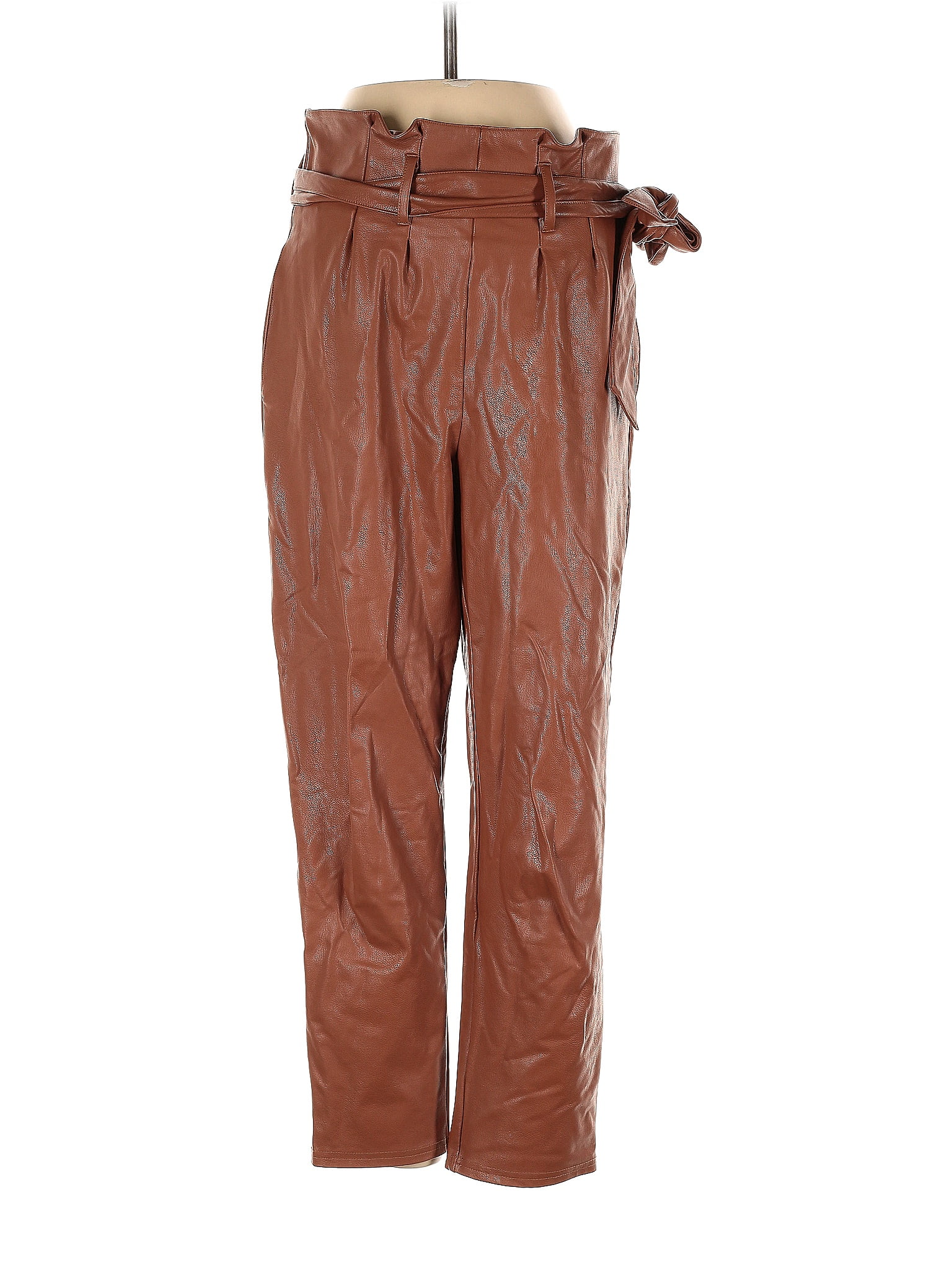 Commando Solid Brown Faux Leather Pants Size XS - 72% off | thredUP