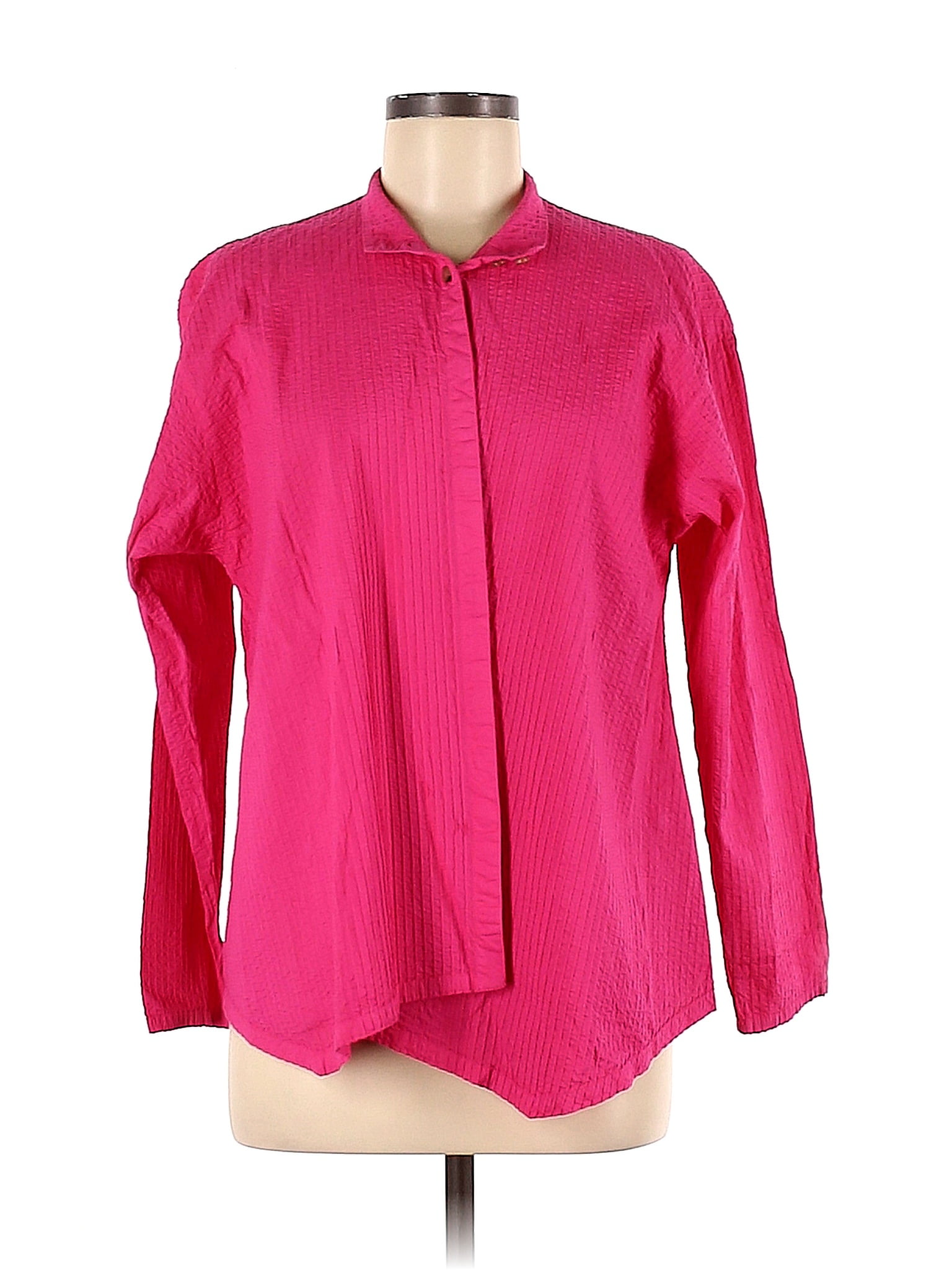 Yacco Maricard Pink Long Sleeve Button Down Shirt Size Med 2 69