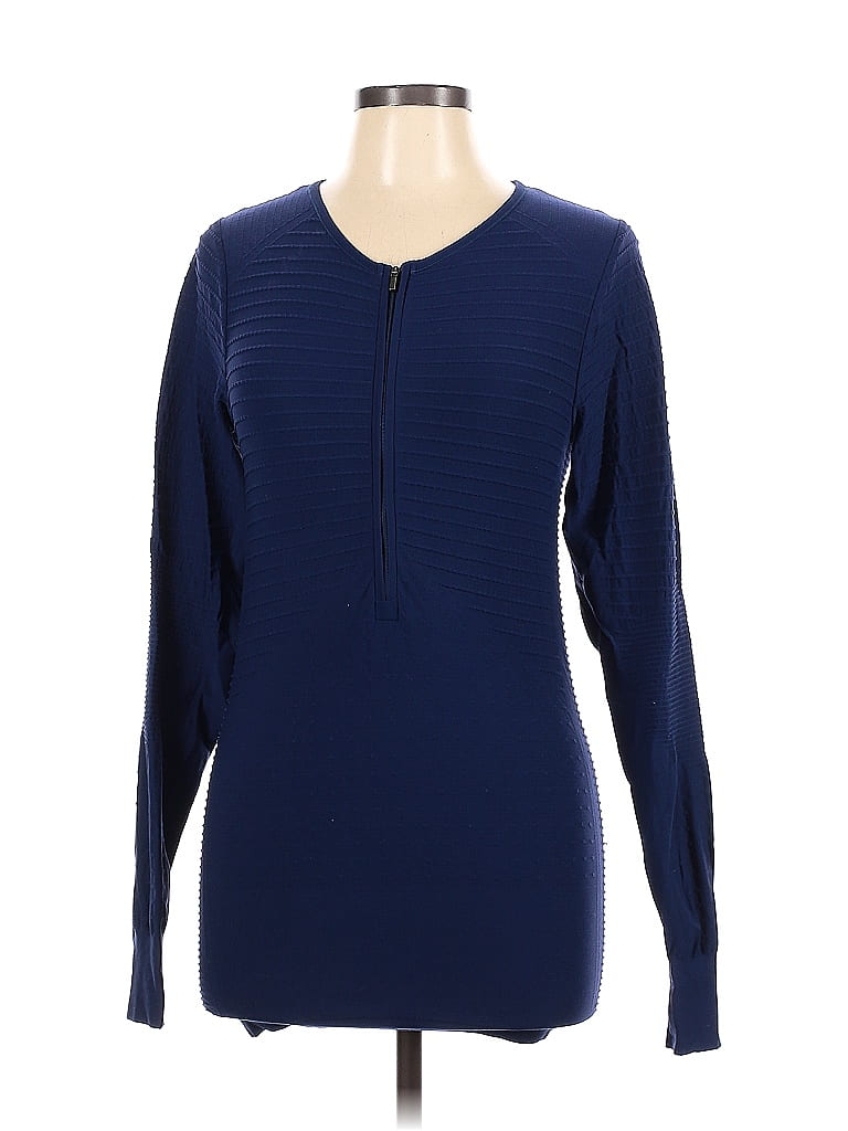 Derek Lam 10C Athleta Blue Track Jacket Size L - 73% off | thredUP