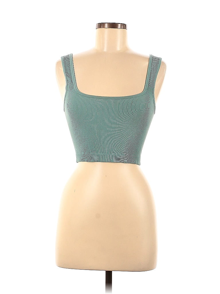 Zara Multi Color Teal Tank Top Size M - 9% off | thredUP
