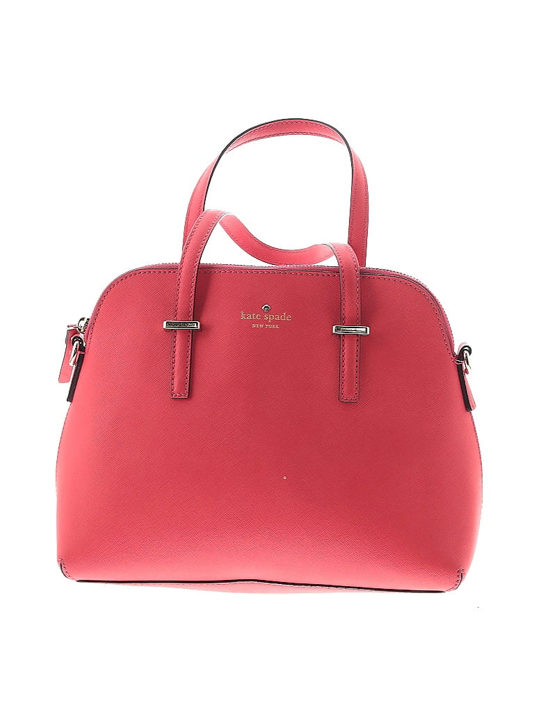 Kate Spade New York 100% Leather Color Block Solid Red Pink Leather ...