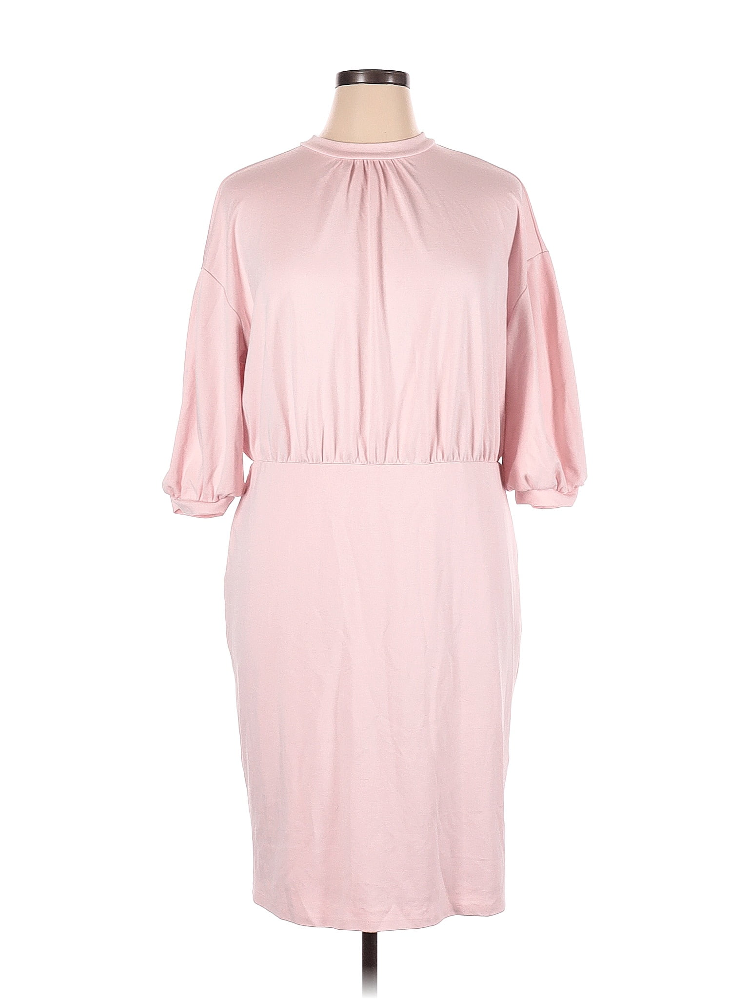 Eloquii Pink Casual Dress Size 16 Plus 81 Off Thredup