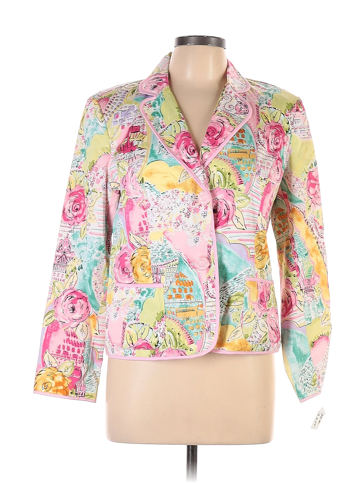 Assorted Brands Pink Jacket Size L (Petite) - 60% off | thredUP