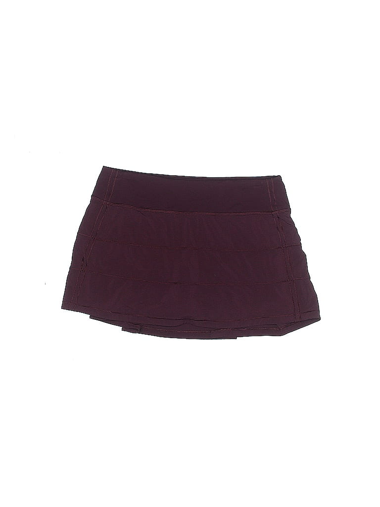 Lululemon Athletica Solid Maroon Burgundy Active Skort Size 6 - 43% off ...