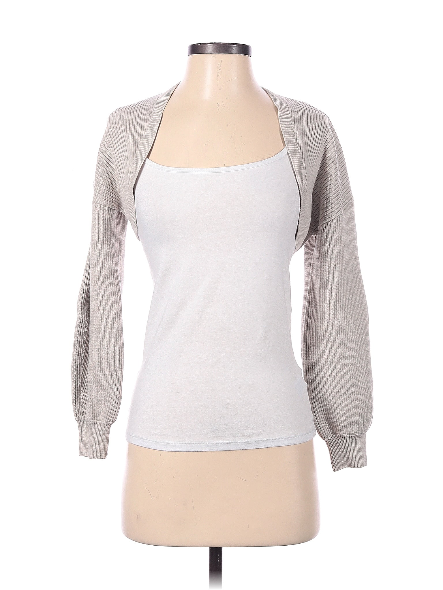 The Range Color Block Gray Silver Shrug Size S - 73% off | thredUP