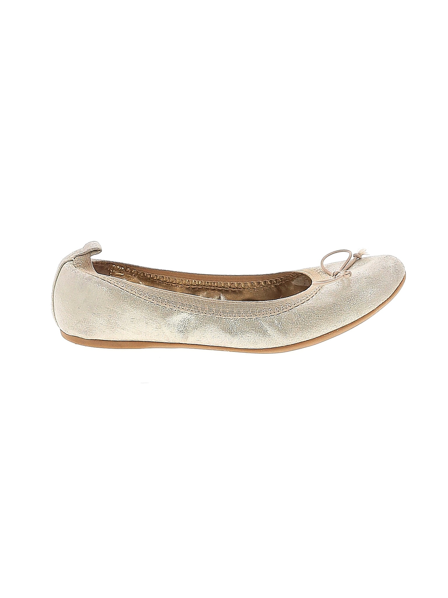 Nina Brocade Ivory Flats Size 3 1/2 - 55% off | ThredUp