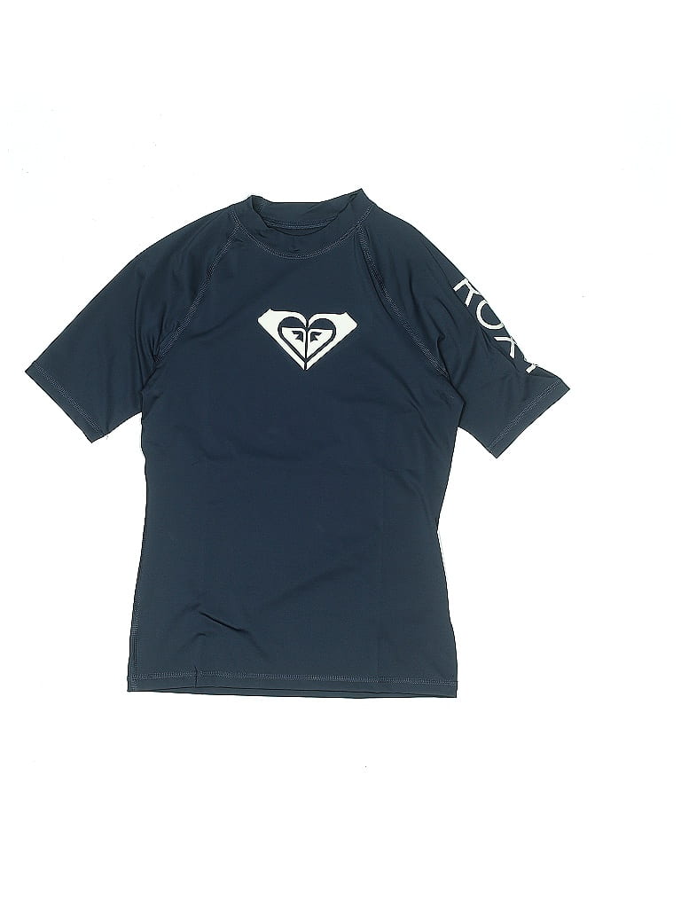 Roxy Solid Blue Rash Guard Size M - 36% off | thredUP