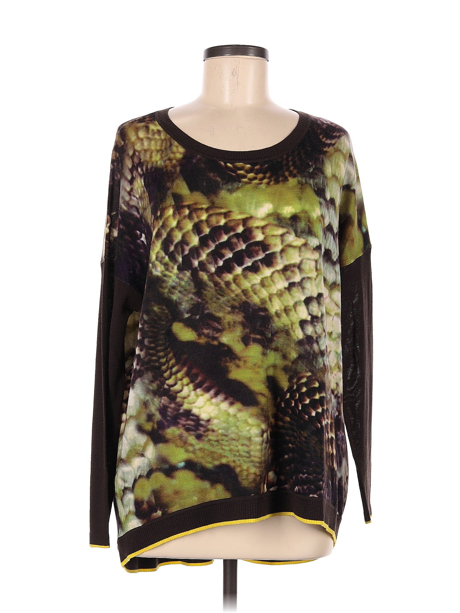 Basler 100% Virgin Wool Green Wool Pullover Sweater Size 40 (EU) - 77% ...