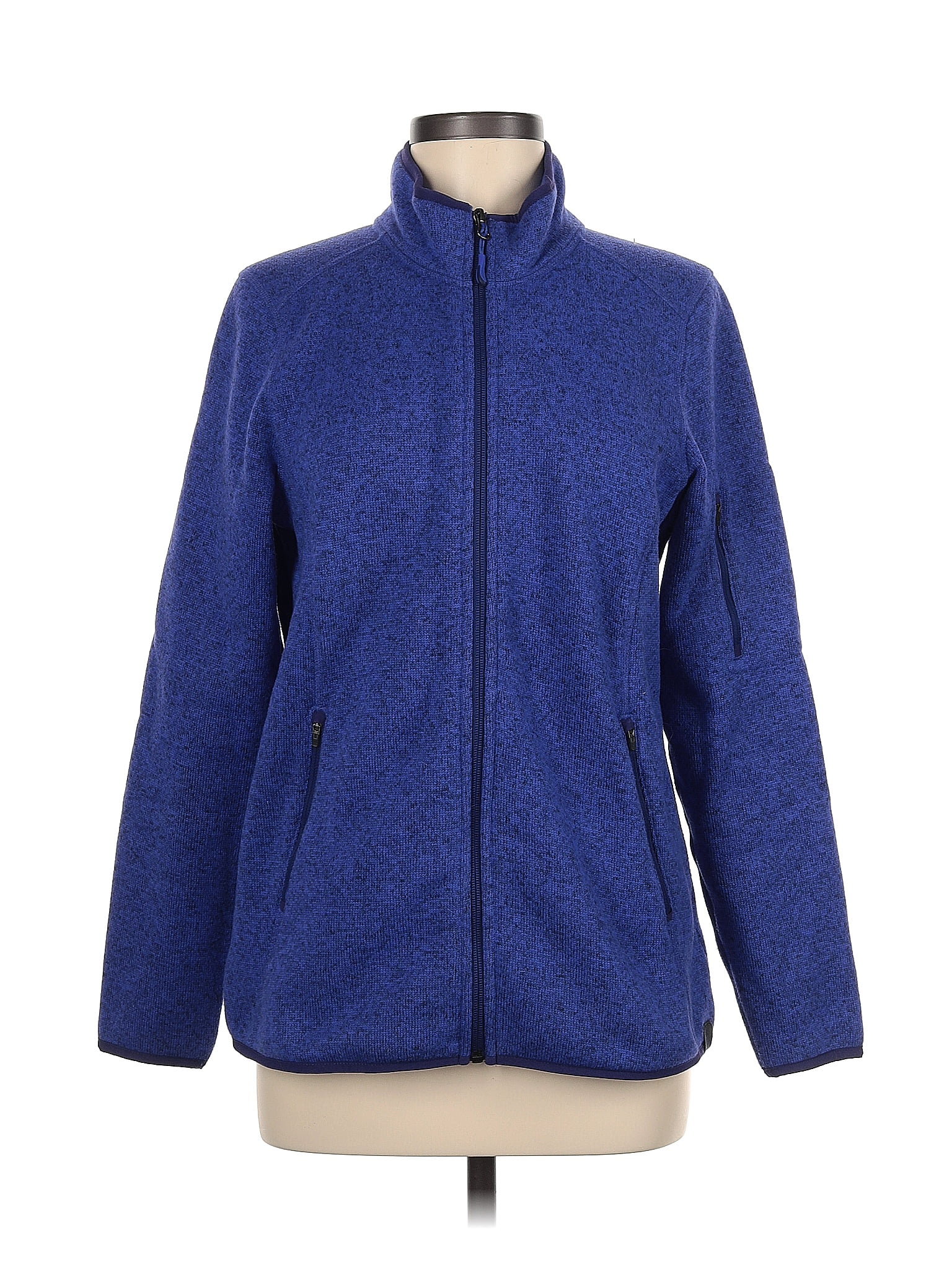 L.L.Bean 100% Polyester Solid Blue Fleece Size M - 59% off | thredUP