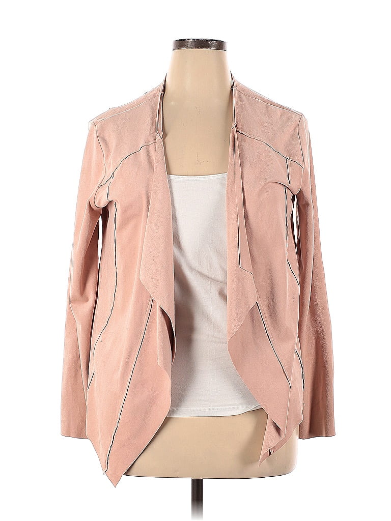 Black Tape_ Solid Pink Faux Leather Jacket Size XL - 69% off | thredUP
