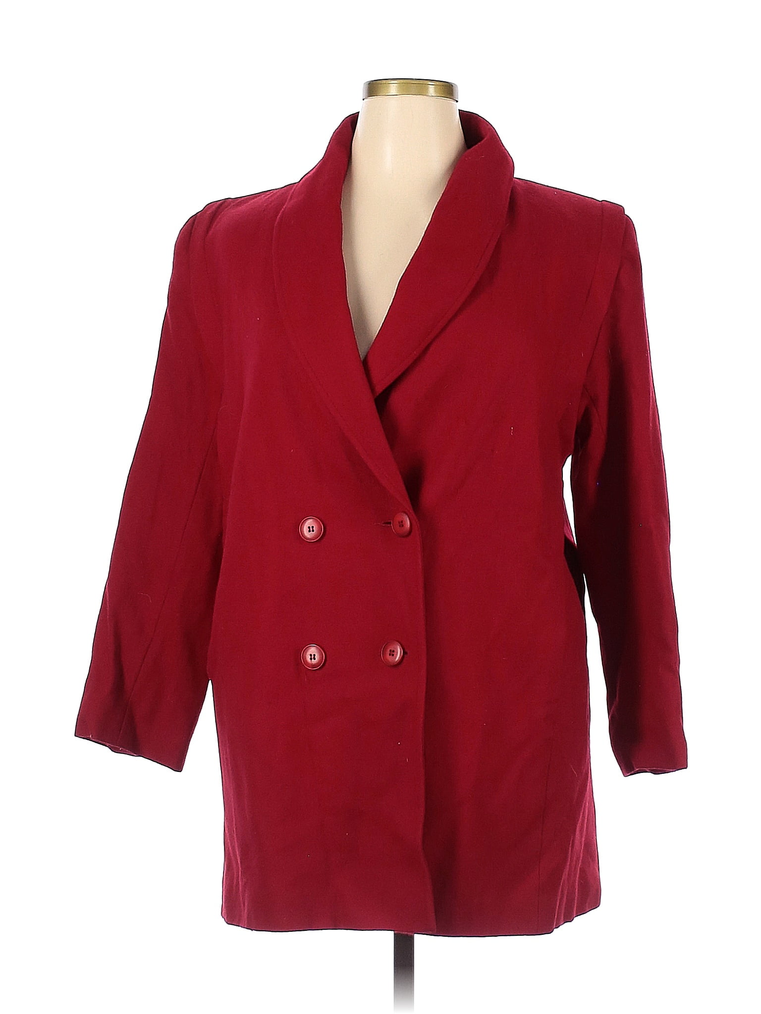 Assorted Brands 100% Wool Red Wool Coat Size 14 - 52% off | ThredUp