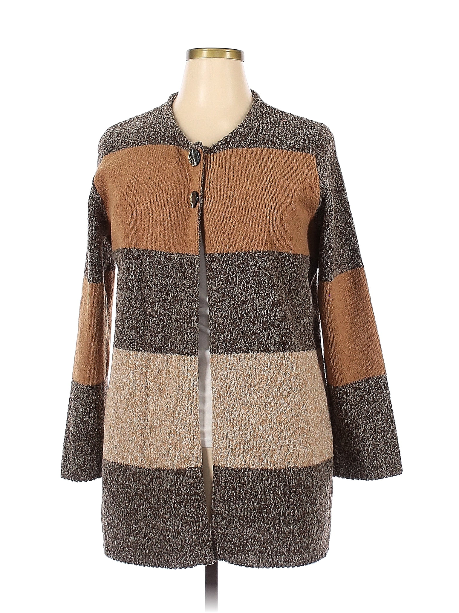 Assorted Brands Color Block Brown Coat Size XL - 52% off | thredUP