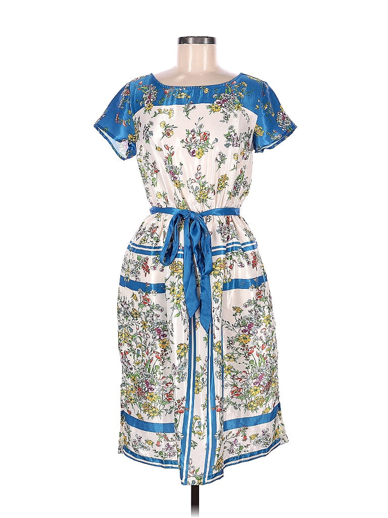 ModCloth 100% Polyester Blue Casual Dress Size M - 59% off | ThredUp